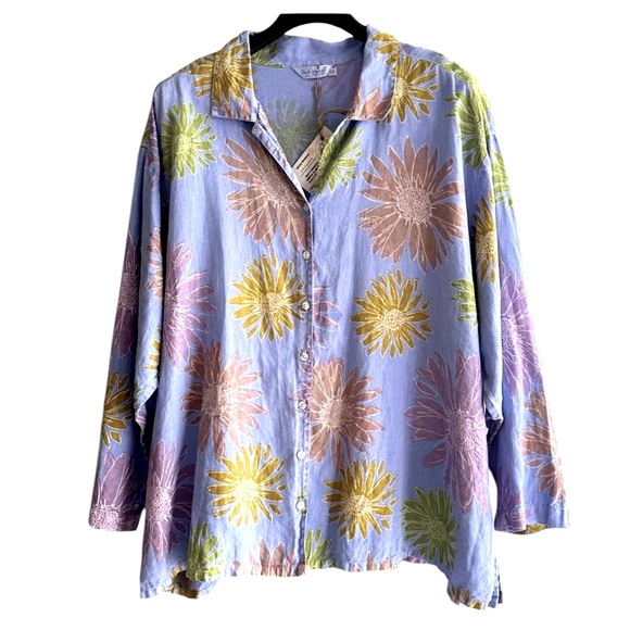 fresh produce | Tops | Fresh Produce Linen Relaxed Fit Tunic Long ...